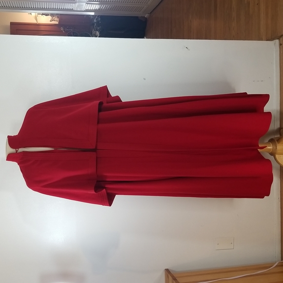 Billina | Jackets & Coats | Billina Vintage Long Red Cloak Cape | Poshmark